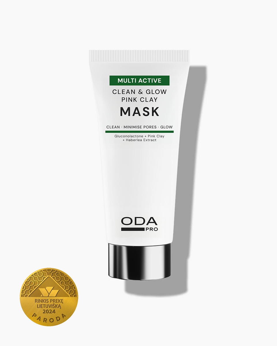CLEAN AND GLOW PINK CLAY MASK – ODA PRO